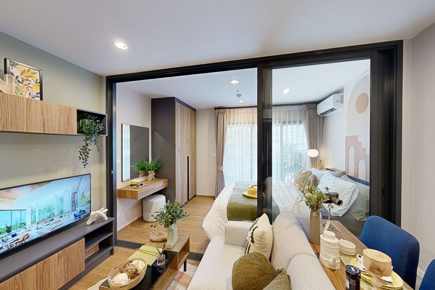 Virtual Tour of THE LINE Vibe Type 1A : 1 BR. 31.75 – 32.50 sq.m.